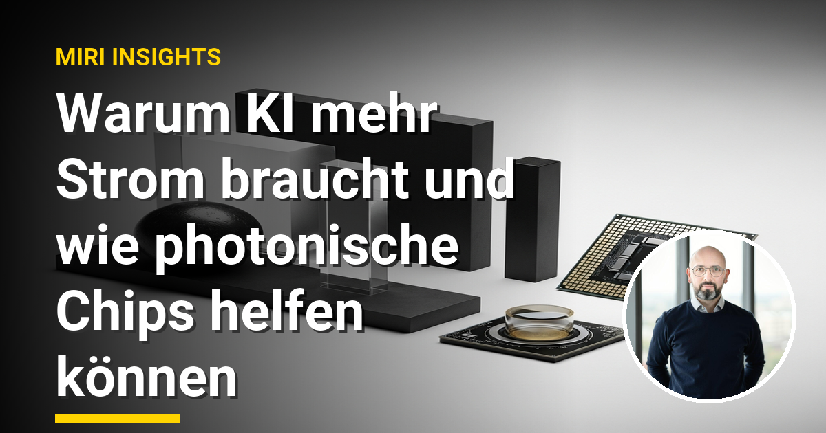 Warum KI mehr Strom braucht und wie photonische Chips helfen können ...